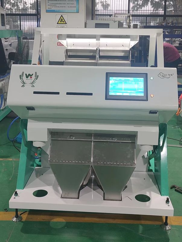 2 Chutes Corn Grits Sorting Machine Color Selector For Grains