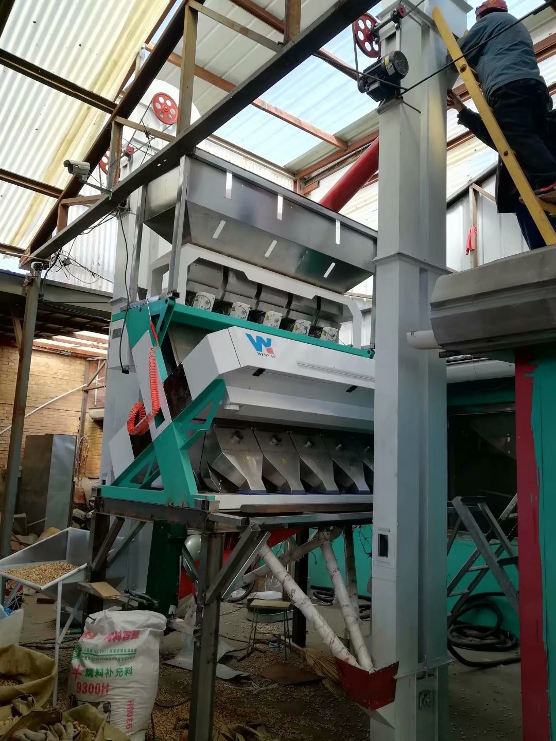 Sesame Processing Line WYCS5-320 White Sesame Seed Color Soter Machine ...